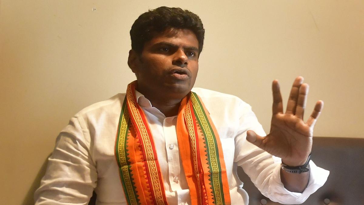 BJP leader Annamalai gets ‘Y’ Scale security - The Hindu